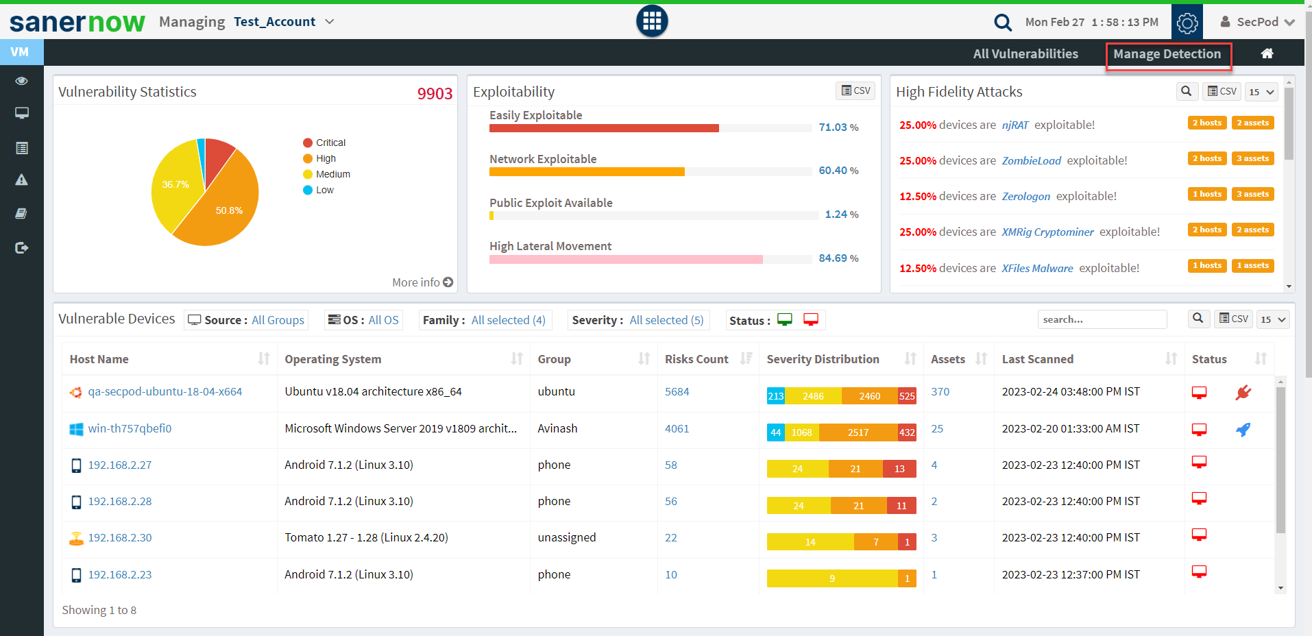 How To Exclude Vulnerabilities In Saner Vm Tool Secpod Documentation